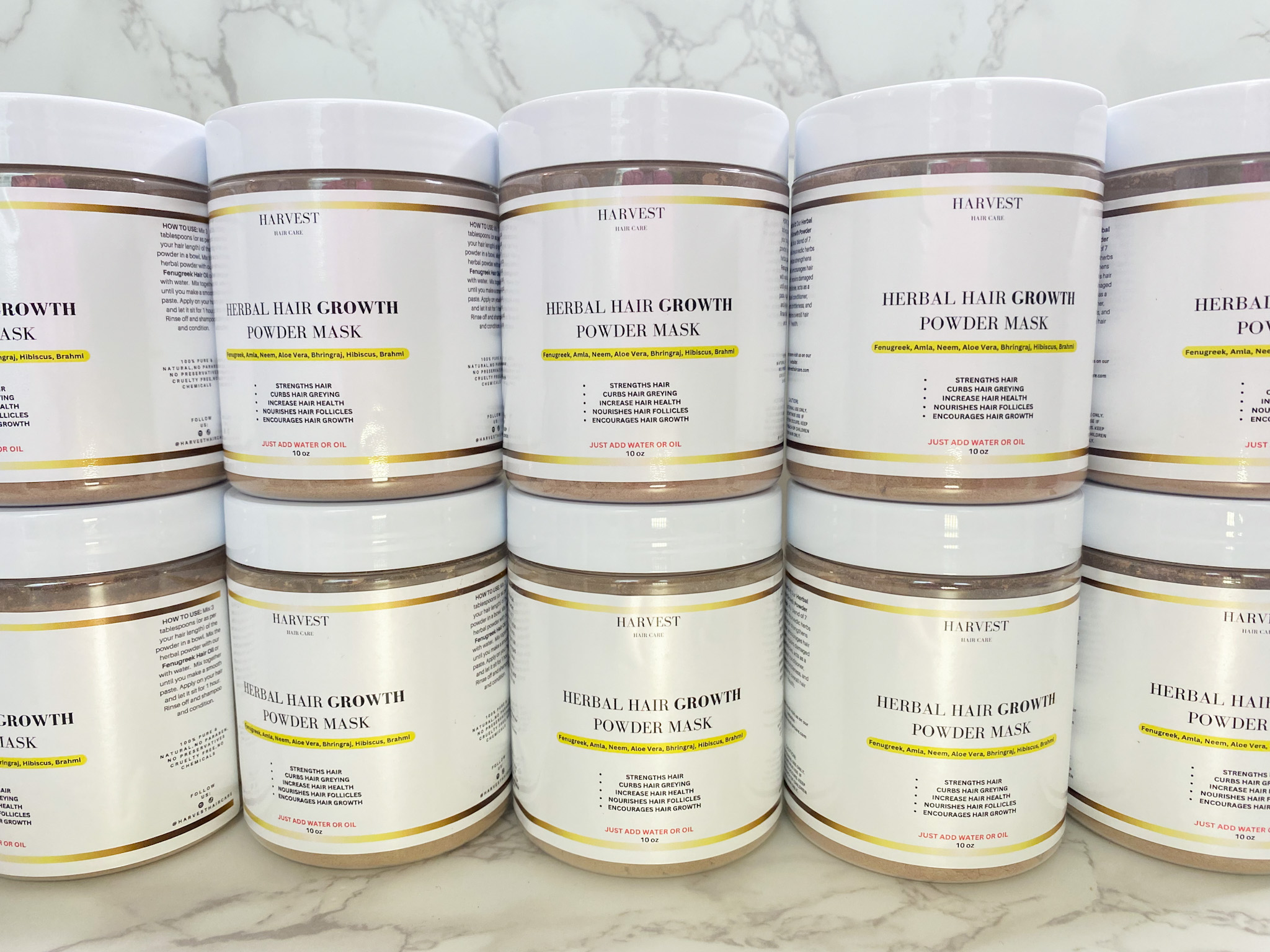Herbal Hair Growth Powder Mask – Harvest Hair Care